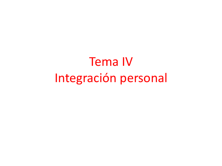 (PPT) tema4-integracion personal. Personal integration