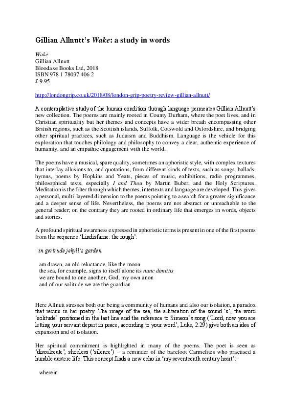 (DOC) London Grip_Wake by Gillian Allnutt.docx