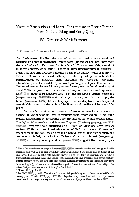 (PDF) Karmic Retribution and Moral Didacticism in Erotic Fiction from ...