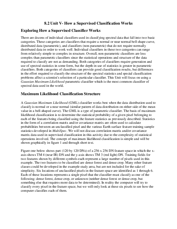 Pdf 82unit Vhow A Supervised Classification Works Exploring How A