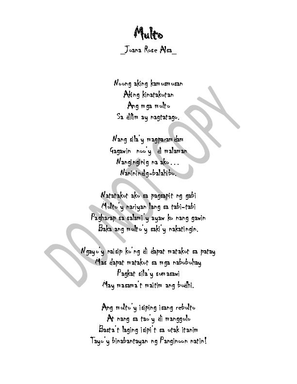 (DOC) ''Multo'' Poem.docx