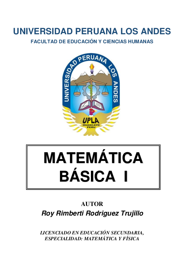 (PDF) MATEMÁTICA BÁSICA I