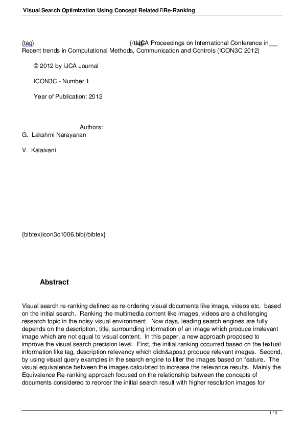 (PDF) Visual Search Optimization