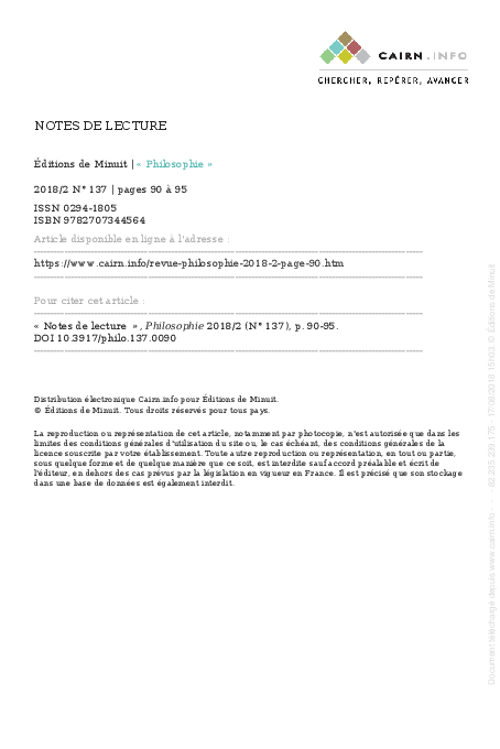 (PDF) Henri Bergson, Cours au Collège de France sur le temps et la ...