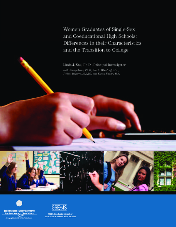 (PDF) Women graduates of single-sex and coeducational high schools ...