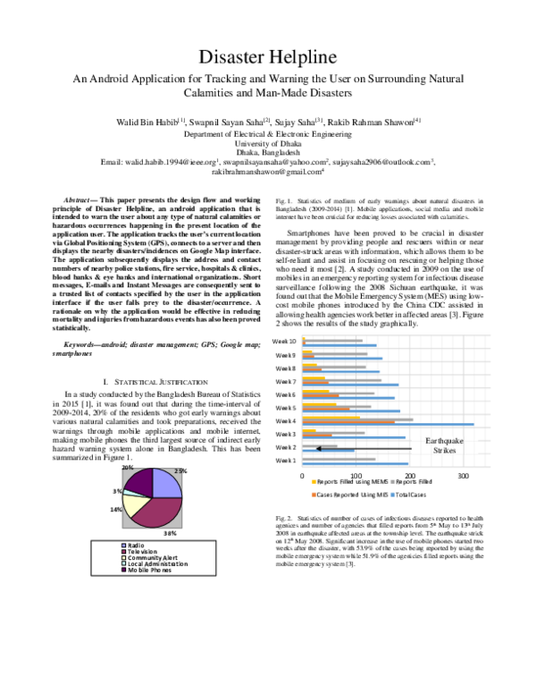 (PDF) Earthquake strikes Disaster Helpline An Android Application for ...