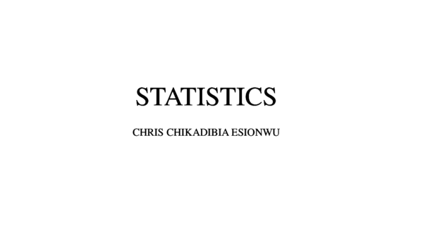 (PDF) STATISTICS Module Summary