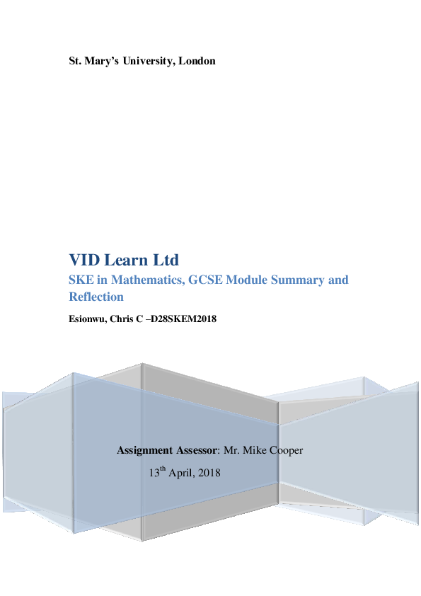 (PDF) GCSE Mathematics Summary