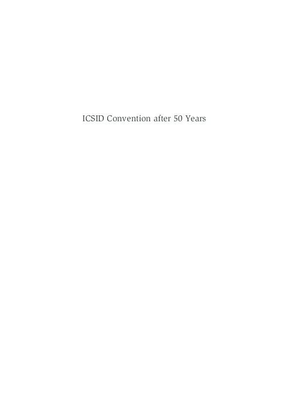 (PDF) The ICSID Convention: A Successful Story – The Origins and ...