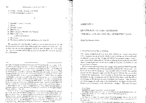 (PDF) Leo Strauss: "Lecture Notes for 'Persecution and the Art of ...
