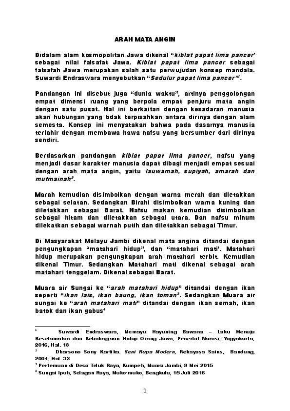 (DOC) ARAH MATA ANGIN