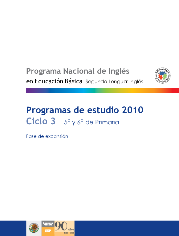 (PDF) Programa Nacional de Inglés Programas de estudio 2010 Ciclo 3 5 o ...