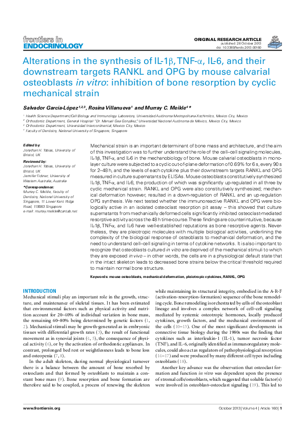 (PDF) Inflammation in bone physiology and pathology | Iannis ...
