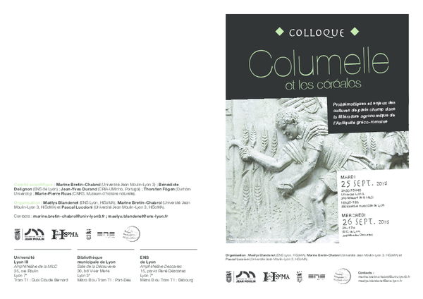 (PDF) [programme] Columelle, les équipements agricoles et les ...