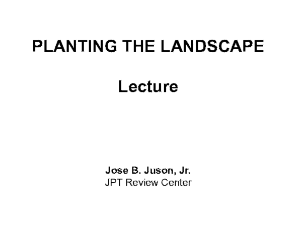 (PPT) Landscape Lecture