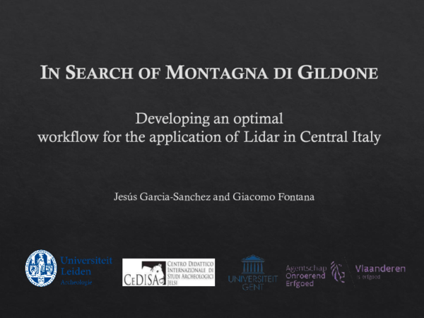(PDF) In search of Montagna di Gildone: developing an optimal workflow ...