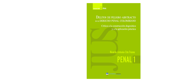 (PDF) Delitos de peligro abstracto en el derecho penal colombiano (2013)