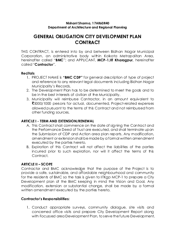 (DOC) Salient Features of a Contract