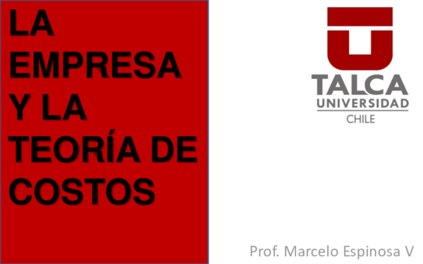 (PPT) LA EMPRESA Y LA TEORIA DE COSTOS