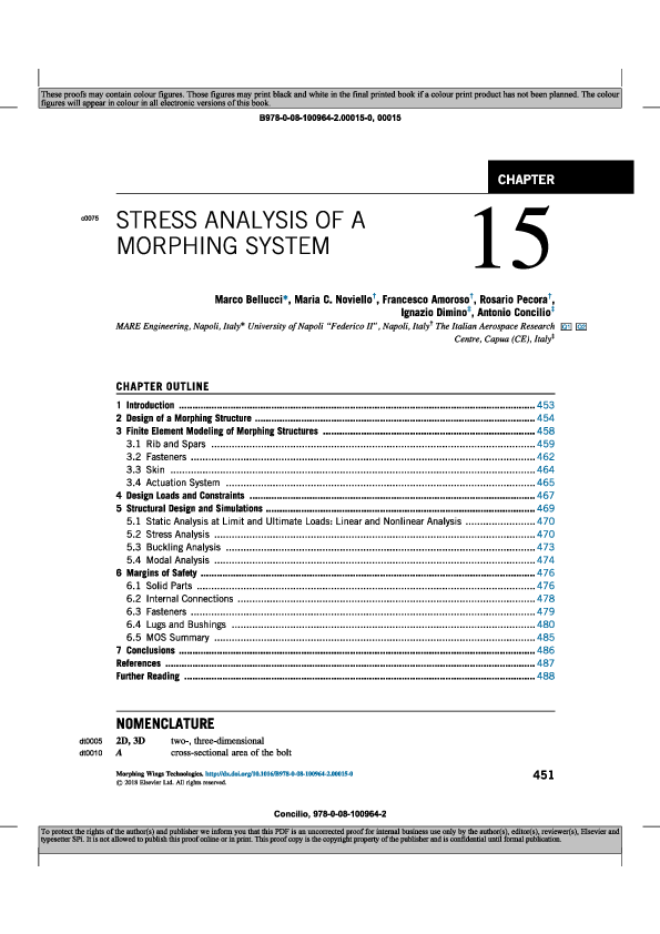 (PDF) Stress Analysis of a Morphing System | Rosario Pecora - Academia.edu