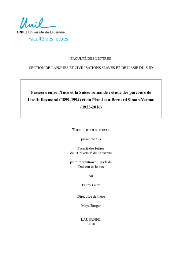 (PDF) PhD thesis - table of contents - « Passeurs entre l’Inde et la ...