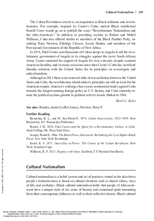 (PDF) Black Power Encyclopedia: from Black Is Beautiful to Urban ...