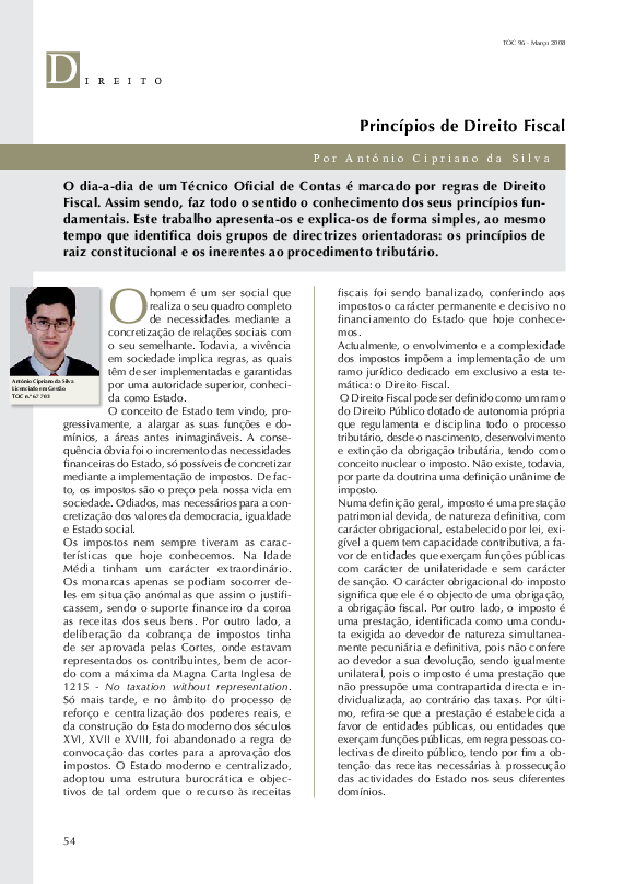 (PDF) Princípios de Direito Fiscal