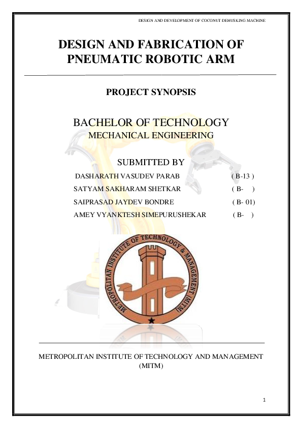 (PDF) DESIGN AND DEVELOPMENT OF COCONUT DEHUSKING MACHINE DESIGN AND ...