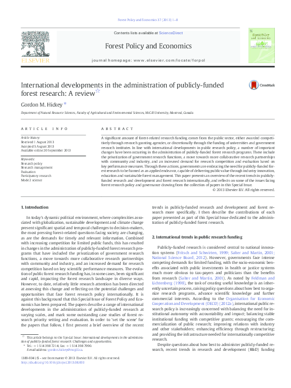 (PDF) International developments in the administration of publicly ...