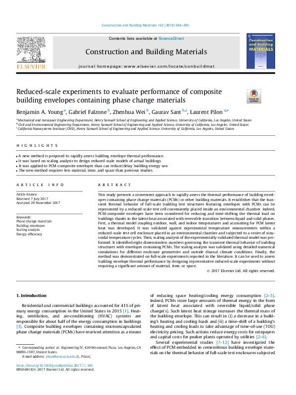 (PDF) Reduced-scale experiments to evaluate performance of composite ...