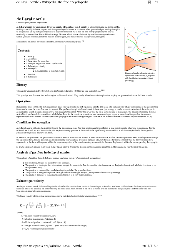 (PDF) de Laval nozzle
