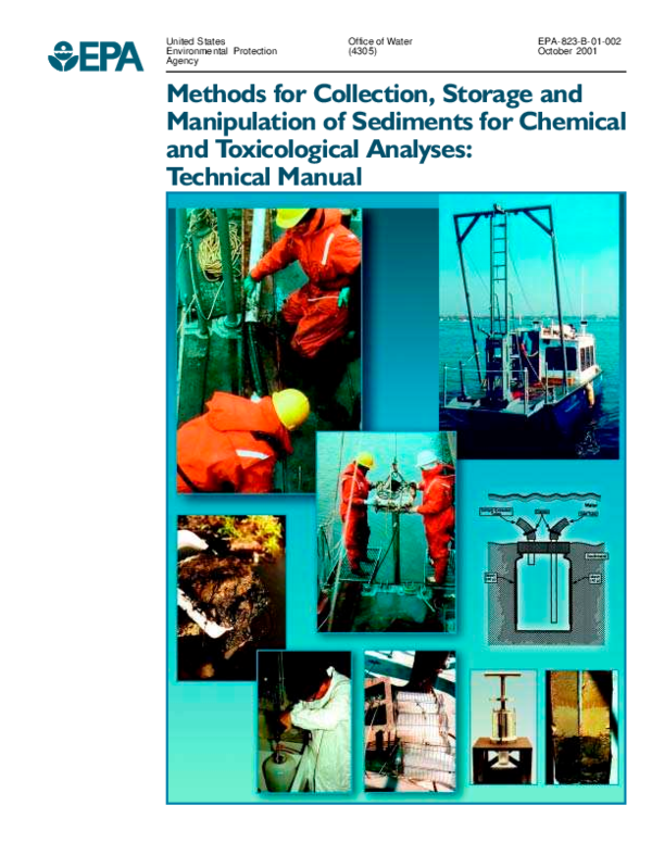(PDF) Methods for Collection, Storage and Manipulation of Sediments for ...