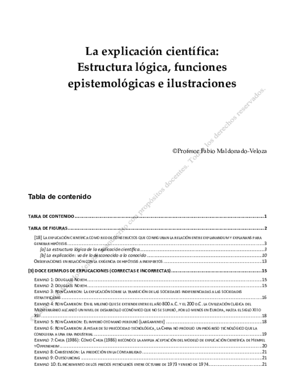 (PDF) La explicación científica: Estructura lógica, funciones ...