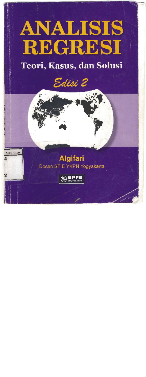 (PDF) Algifari Analisis Regresi