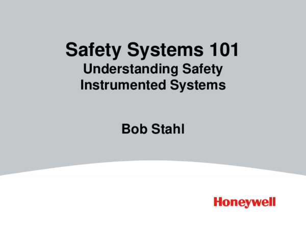 (PDF) Safety Systems 101 Understanding Safety Instrumented Systems