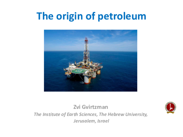 (PPT) The origin of petroleum