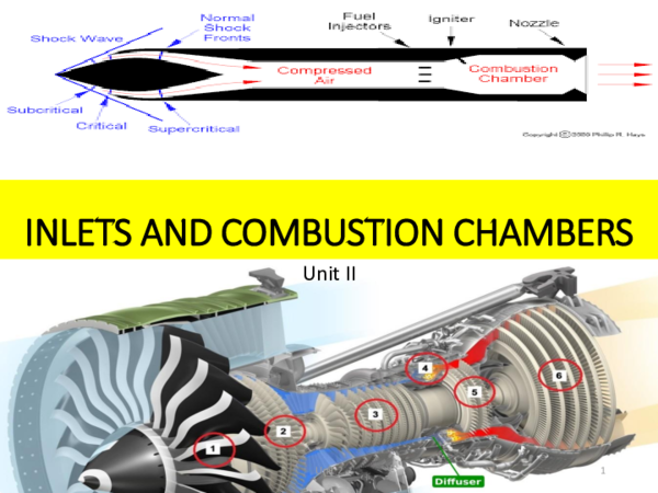 (PDF) Unit II INLETS AND COMBUSTION CHAMBERS