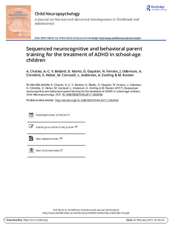 (PDF) Child Neuropsychology A Journal on Normal and Abnormal ...