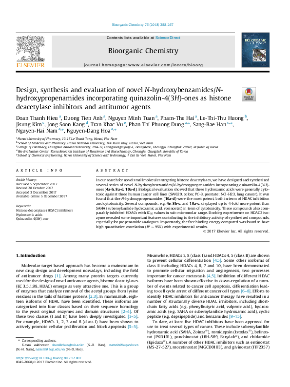 (PDF) Total Synthesis of Azumamide A and Azumamide E, Evaluation as Histone Deacetylase ...