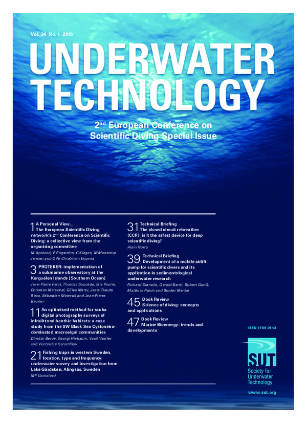 (PDF) The European Scientific Diving network’s 2nd Conference on ...