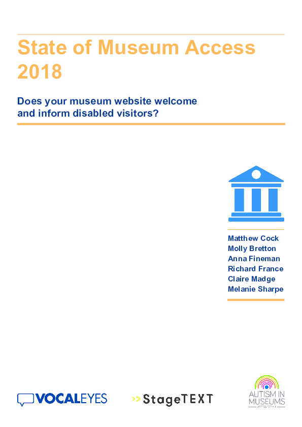 (PDF) State of Museum Access 2018: Does your museum website welcome and ...