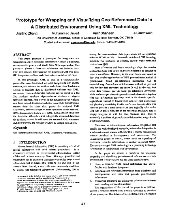 (PDF) Geo-Referenced Data Visualization Prototype
