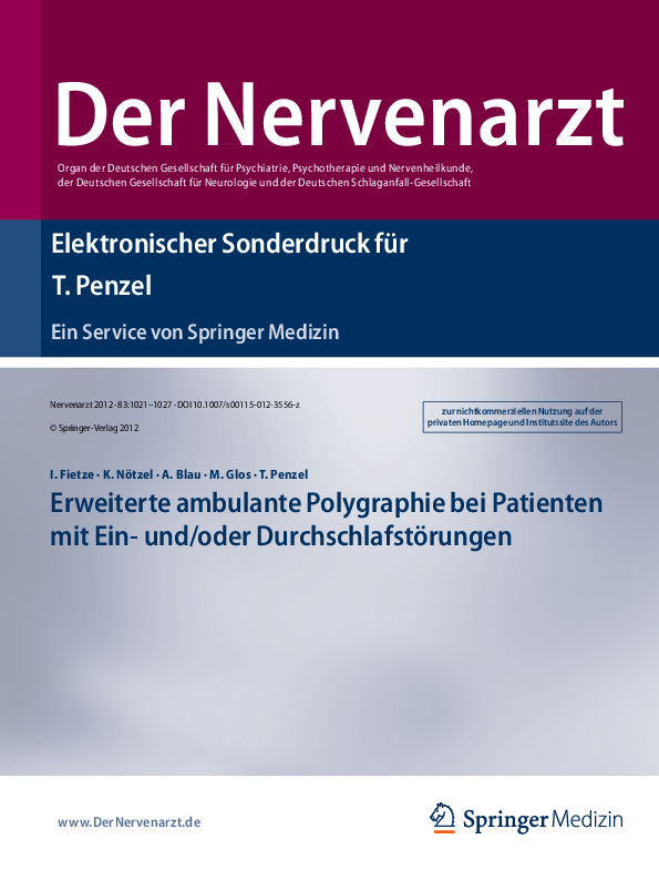 (PDF) Erweiterte ambulante Polygraphie bei Patienten mit Ein- und/oder ...