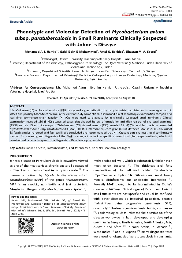 (PDF) Comparison of rapid diagnostic tests to detect Mycobacterium ...