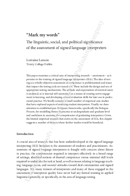 (PDF) " Mark my words " The linguistic, social, and political ...