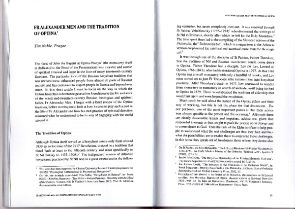(PDF) Father Alexander Men and the Tradition of Optina