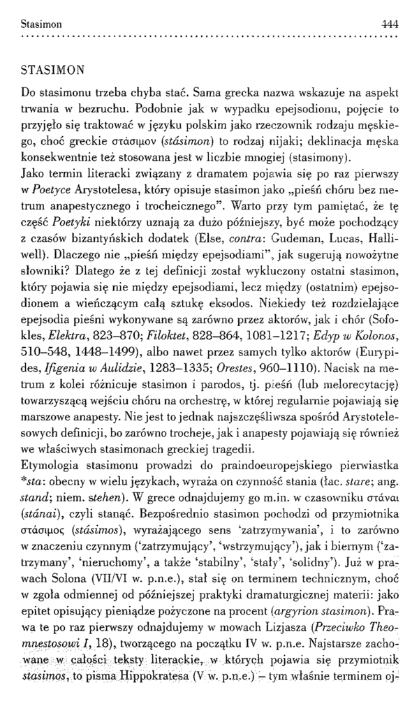 (PDF) Stasimon