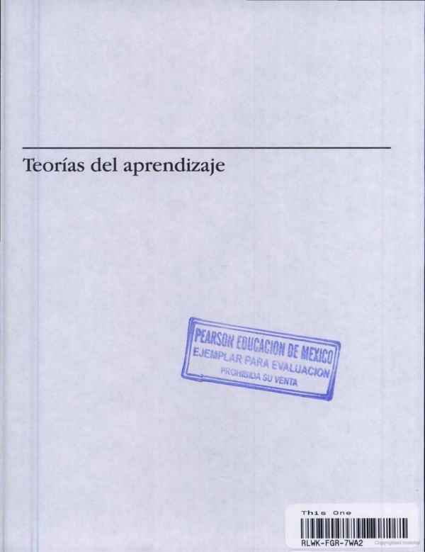 (PDF) Teorías del Aprendizaje Dale H. Schunk