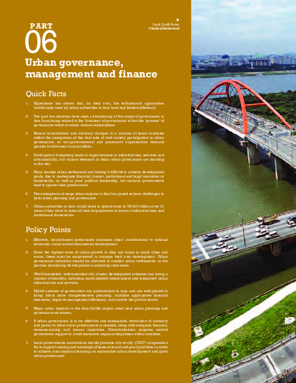 (PDF) URBAN GOVERNANCE, MANAGEMENT AND FINANCE