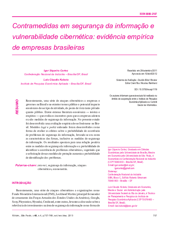 (PDF) Countermeasures in information security and cybernetic ...